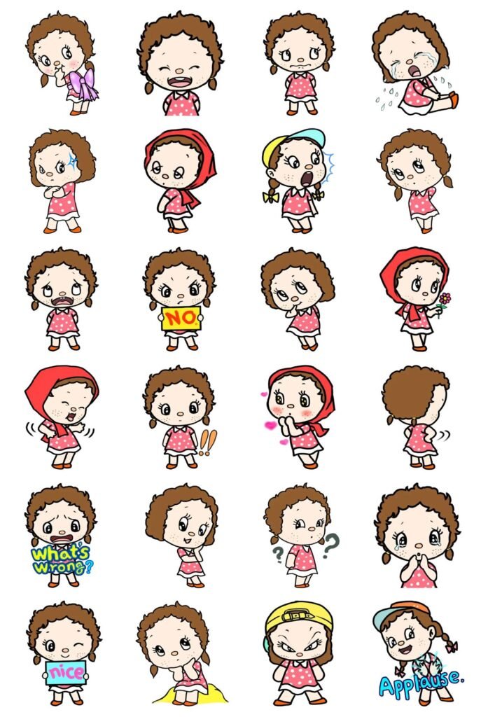 Happy puppy Pongponge - stickerdl.com